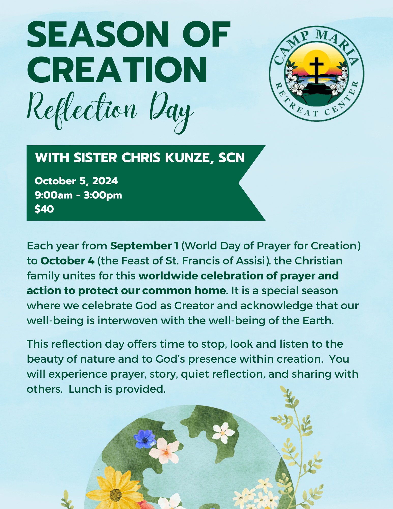 Camp Maria – Providing a beautiful and peaceful getaway from an often ...